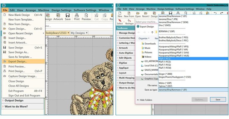 How to Export Your Designs to Your Machine Format | Hatch Blog